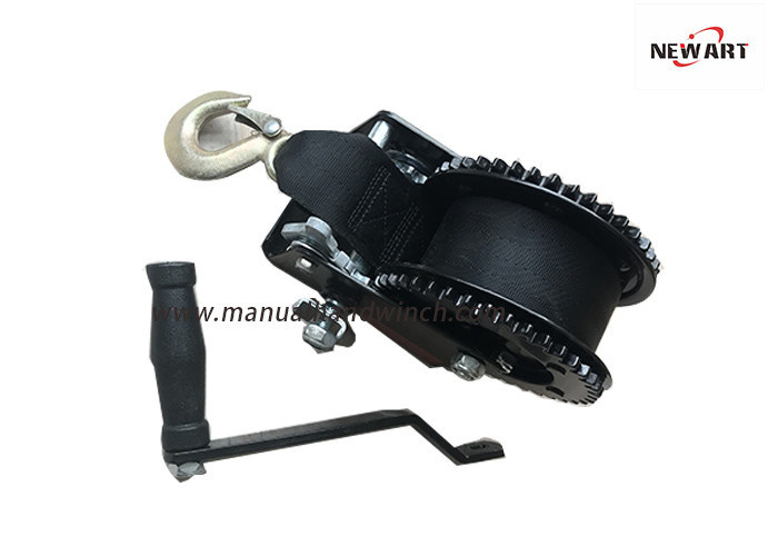Double Gears Manual Drum Winch ,Two Way Hand Winch / Mechanical Drum ...