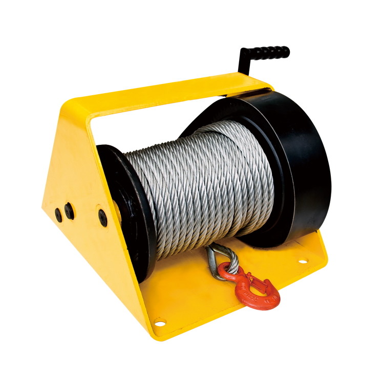 GR2000 Single Drum Worm Gear Winch 1500 - 3000 Lb With Cable Weight 78kg