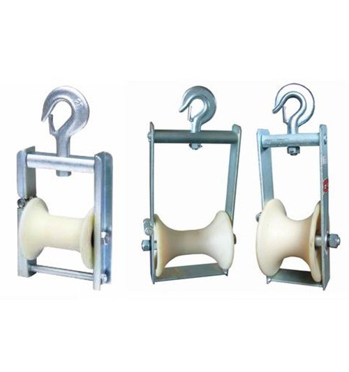 Aerial Cable Pulley Block Cable Stringing Roller With Hook Overhead ...